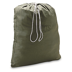 U.S. Military Surplus Laundry Bag, Used Olive Drab
