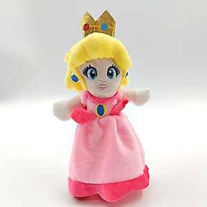 CNRPLAT Princess Peach Plush Daisy Doll Toy Stuffed Animal Plushie Soft Cuddly Pillow Decoration Fans Gift 10''/25CM