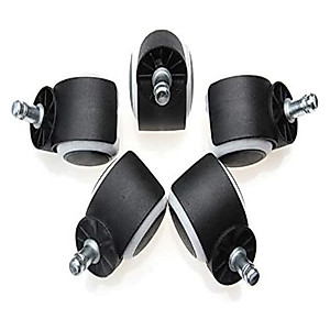 Casters Swivel casters Heavy Duty 5 pcs Office Home Chair Sofa Swivel Casters Mute Wheel Swivel Rubber Protect Wooden Floor casters Wheels Workbench