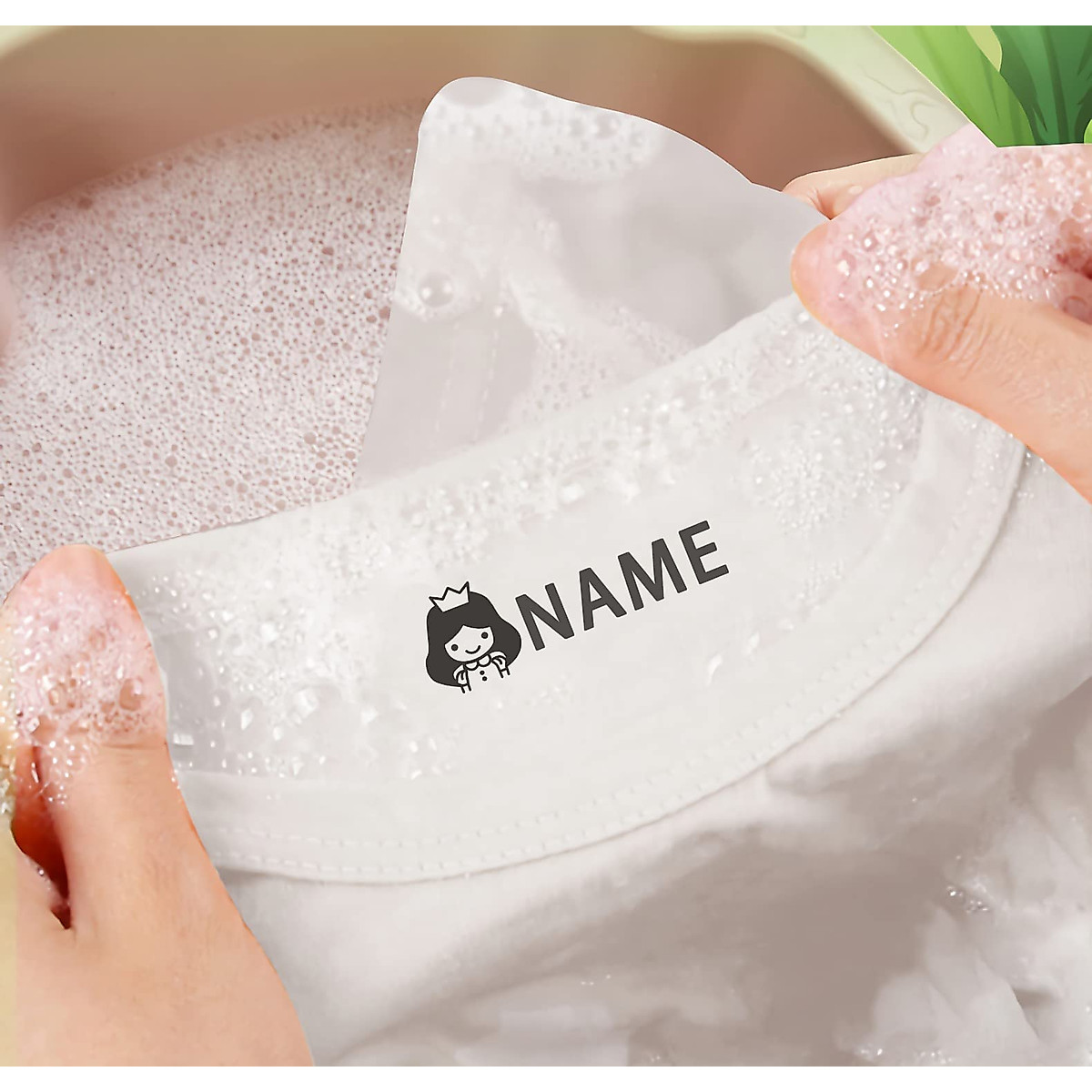 Name Stamp for Clothing Kids, kiddo Stamp - Customized Name Stamp, School Waterproof Labels for Boy and Girl, 16 Personalized Styles & 36 Cartoon Pattern