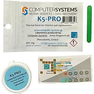 K5 PRO Viscous Thermal Paste for Thermal pad Replacement 20g (Apple iMac, Sony PS4 & PS3, Xbox, Acer Aspire etc)