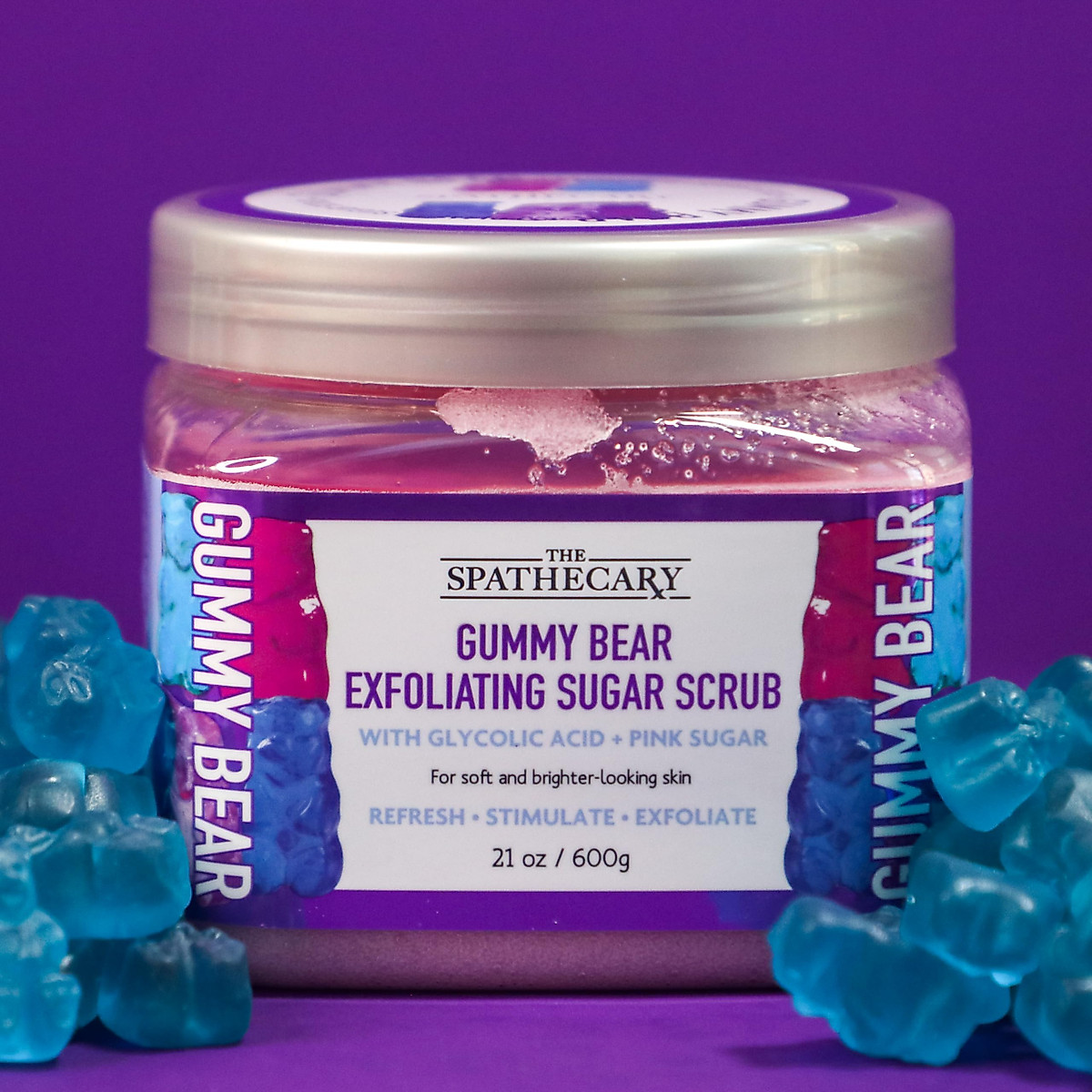 The Spathecary Body Scrub, Exfoliating-Nourishing-Refreshing-Smoothing Body Care 21 oz. (21 oz, Gummy Bear)