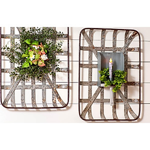 Irvin's Country Tinware Vintage Metal Tobacco Basket Set