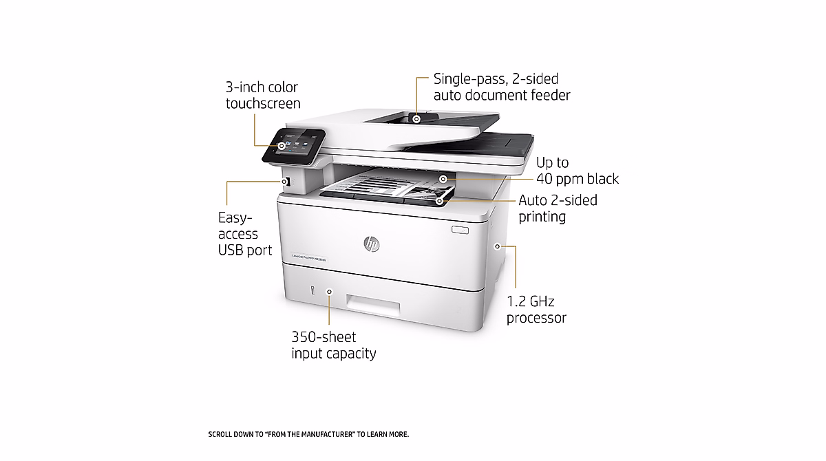 HP LaserJet Pro M426fdn Multifunction Printer - Fast, Secure & Cost ...