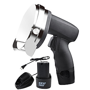 Cordless Gyro Cut Tool, 60KG/H Shawarma Slicer, Electric Doner Kebab Knife, Gyro Meat Cutter with 12V Rechargeable Battery & Charger, Max.8mm Thickness