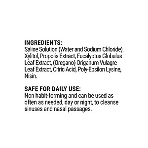 Beekeeper's Naturals Propolis Nasal Rinse Spray Max, Relief for Adults w/Eucalyptus, Oregano & Saline, Clears Nasal Congestion, Moisturizes Sinus Canal, & Decongest Sinus Cavities, 1 fl oz