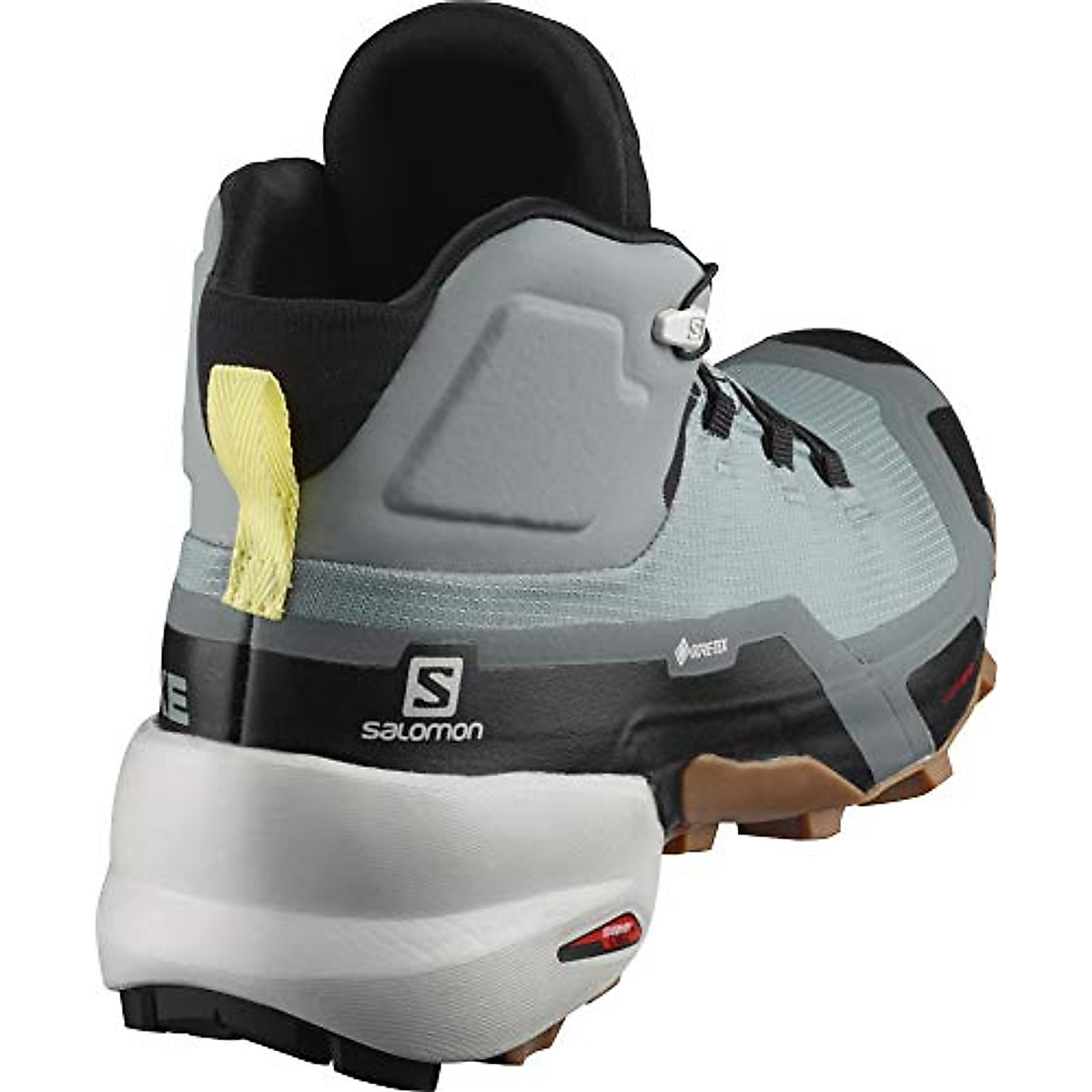 Salomon Cross MID Gore-TEX Hiking Boots for Women, Lead/Stormy Weather/Charlock, 7.5