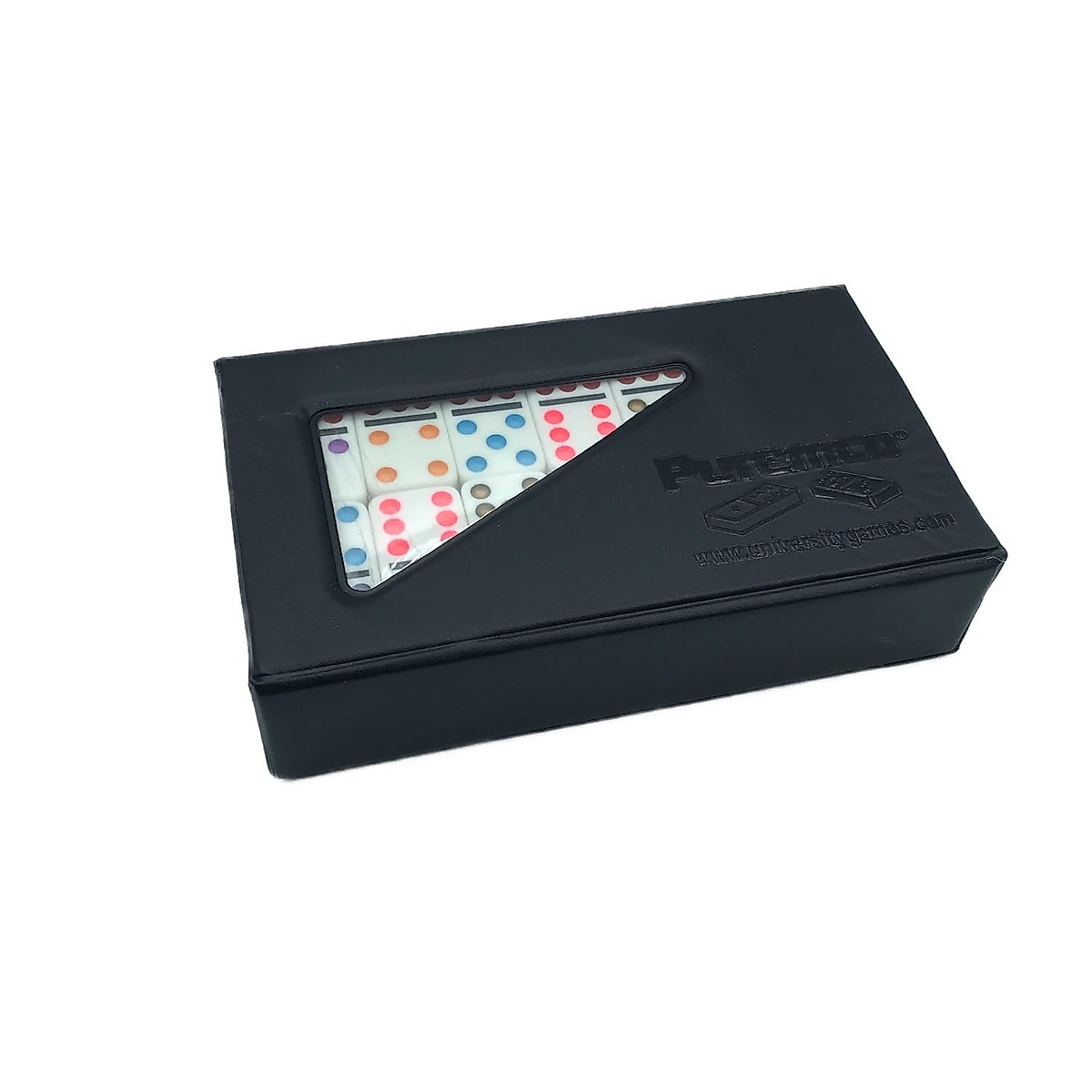 University Games | ChickenFoot Double 9 Color Dot Professional Size Dominoes for 1 to 8 Players Ages 6 and up
