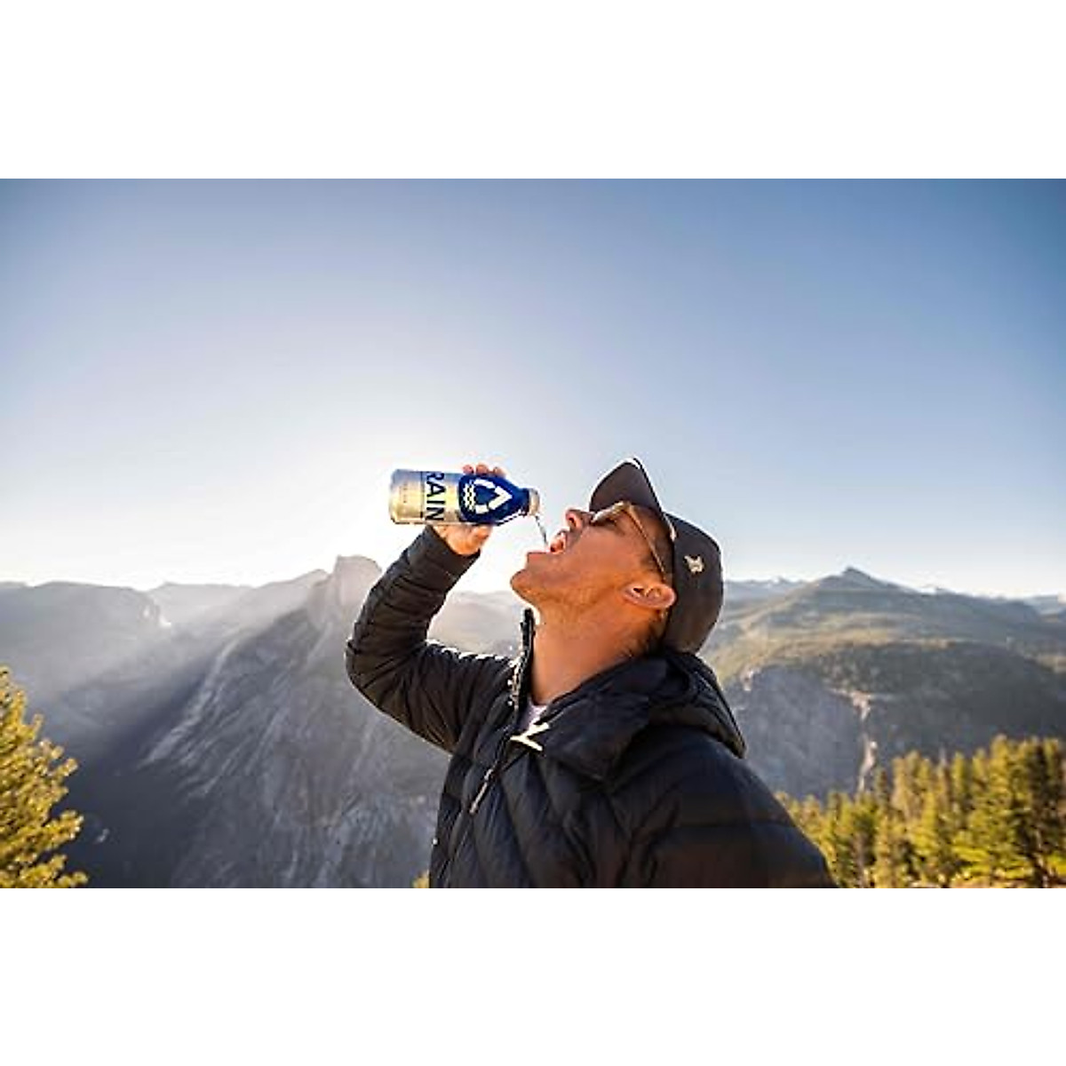 RAIN, Spring Water, 16 Oz, 24 Pack, Bottled At The Source, Plastic-Free Recyclable Eco Friendly Aluminum