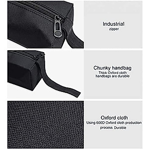 3/5 Pcs Small Tool Pouches Zipper Tool Pockets Carpenter Canvas Tool Bag Organizers Storage Bags for Screwdriver Pliers Woodworker Screw Nail