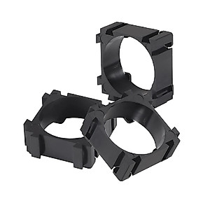 ACEIRMC 100Pcs 18650 Lithium Battery Holder, Plastic Battery Pack Bracket Cylindrical Cell Battery Stand Cell Spacer for DIY Fixed Battery