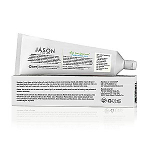 JASON Sea Fresh Strengthening Fluoride-Free Toothpaste, Deep Sea Spearmint, 6 Ounce Tube