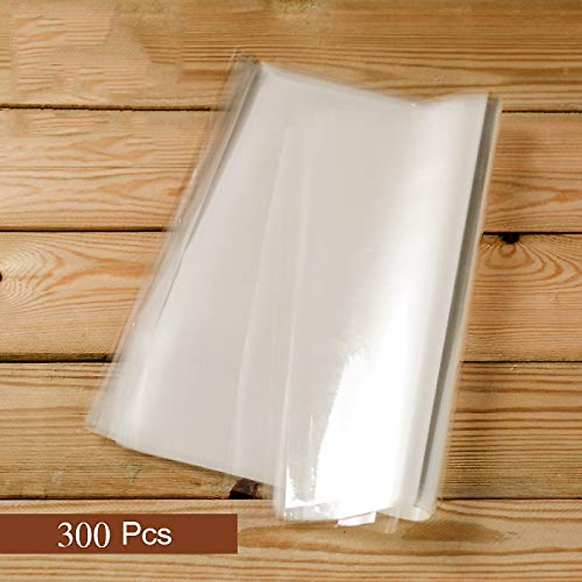 Cellophane Packaging Sheets, 300 PCS 11.8x11.8inch Cellophane Paper Sheet for Bread Cakes Desserts, Cellophane Wrap Packaging Convenient for Store Take-away Pastry by FUNZON FH031 (300 Pcs)