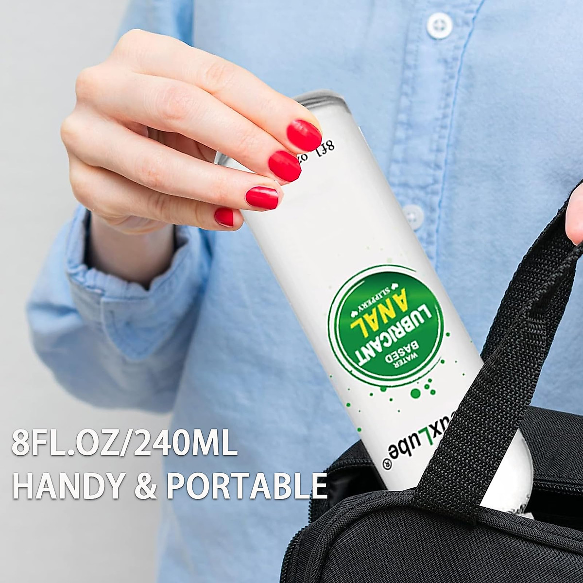 Water-Based Anal Lube 8fl.oz Desensitizing Anal Lubricant Long Lasting Smooth Slippery for Men Women Couples with Discreet Package