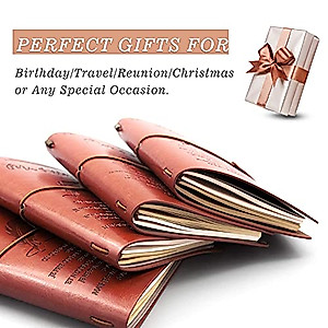 PRSTENLY Gifts for Brother Leather Journal, to My Brother Gifts 140 Page Refillable Journal Notebooks, Birthday Christmas Gifts for Brother from Sister Brother