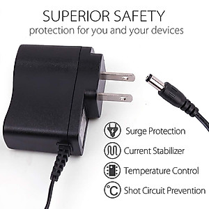 Eeejumpe New 24V 1A AC/DC Power Adapter Power Supply, Black