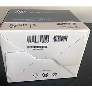 5 Pack HP C7976A LTO6 Data Tape 6.25TB (New)