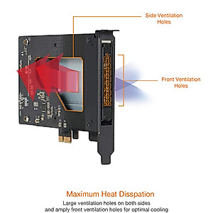 ICY DOCK 2.5 inch SATA SSD Removable Hard Drive Bay Adapter for PCIe Expansion Card Slot | ToughArmor MB839SP-B