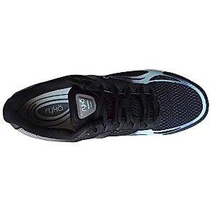 Ryka Women's Devotion Plus 2 Black/Mint Walking Shoe, 8 M, US