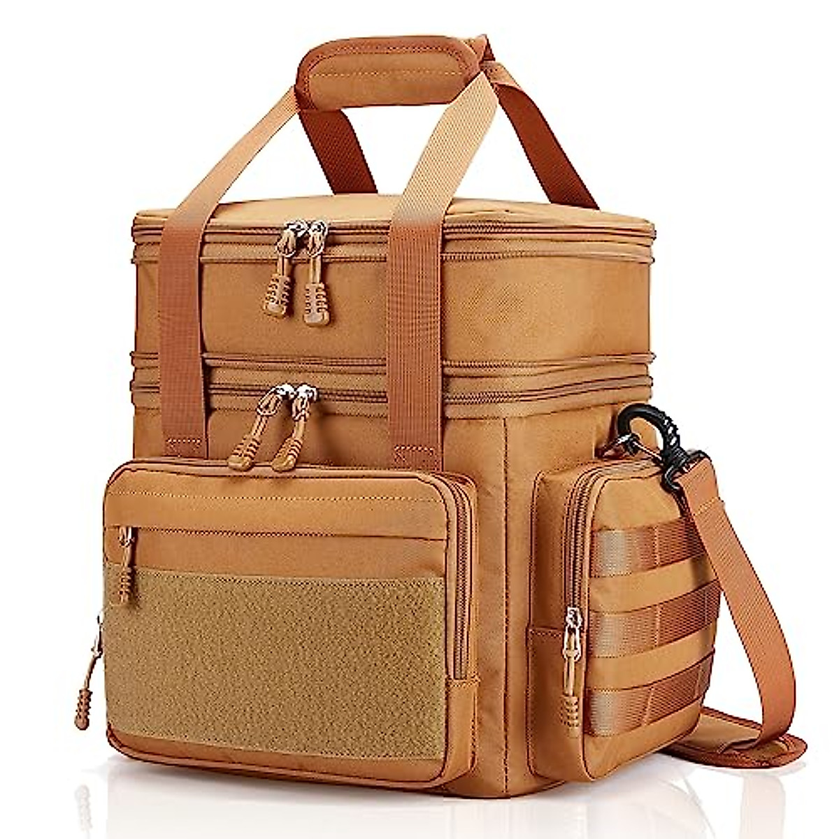 Gafetrey Large Tactical Lunch Box for Men, Insulated Lunch Bag Adult, Thermal Lunchbox Leakproof Waterproof Cooler Bag, Extra Large Lunch Pail for Work Office Camping