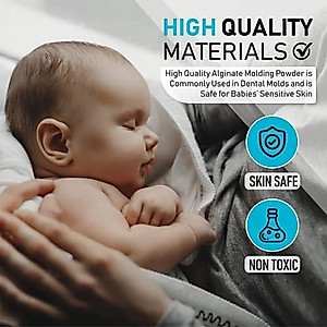 Hula Home Baby Keepsake Hands Casting Kit | Plaster Hand Molding Kit for Infant Hand & Foot Mold | Hand Mold Sculpture Kit for Newborns, Toddlers, Babies | Baby Gifts