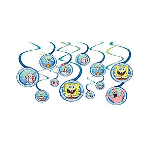 amscan Spongebob Hanging Swirl Value Pack (Multi-Colored) Party Accessory