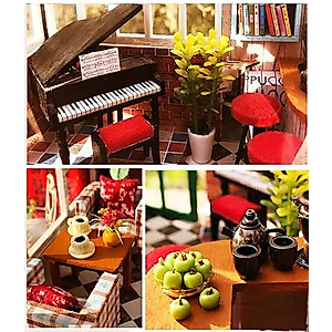 Flever Dollhouse Miniature DIY House Kit Creative Room with Furniture for Romantic Valentine's Gift (Encounter Beauty)