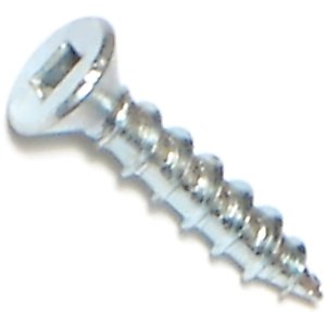 Hard-to-Find Fastener 014973302139 Square Drive Flat Wood Screws, 6 x 3/4, Piece-145