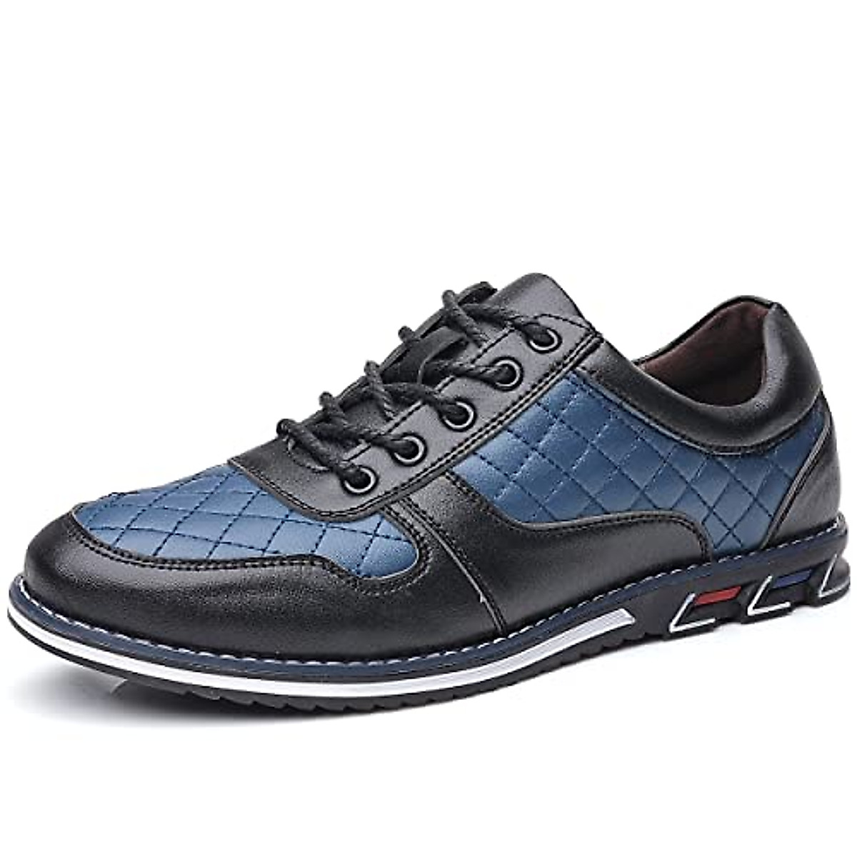 COSIDRAM Men Casual Shoes Comfort Loafers Driving Flats Shoes for Male Fashion Business Work Office Dress Lightweight Blue 10