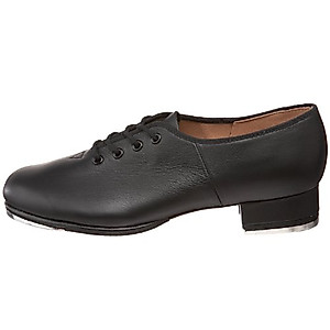 Bloch womens Bloch Women's Jazz Tap Full-sole Leather Tap dance shoes, Black, 9.5 US