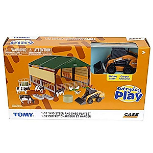 1/32 Case Skidsteer, Livestock and Shed Set 47251