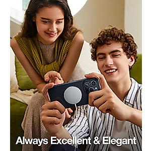 TORRAS Magnetic Slim-Fit for iPhone 14 Pro Max Phone Case, Ultra-Thin Case Compatible with MagSafe, Matte Hard PC Cover Protective Anti-Fingerprint Anti-Scratch 2022, Black