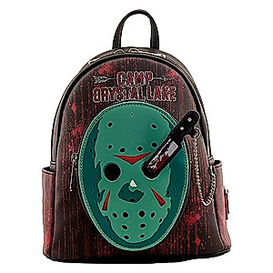 Loungefly Horror: Friday The 13th Jason Cosplay Glow in The Dark Mini-Backpack, Amazon Exclusive