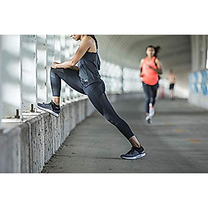 Under Armour Adult Run No Show Tab Socks, 2-Pairs , Black/White , Medium