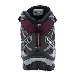 Salomon Women’s X Ultra Pioneer Mid ClimaSalomon Waterproof Hiking Boot - Wine Tasting/Magnet/Granite Green - 9
