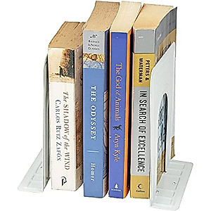 Heavy Duty Metal Bookends for Shelves, Modern Home Decor (6 Pairs)