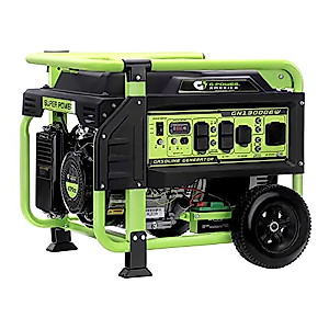 Green-Power America Portable Generator 13000 Watt,Gasoline Powered,Recoil/Electric Start, 12V-8.3A Charging Outlets, Home Back Up & RV Ready