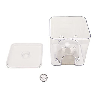 VINGVO Summer Cool Hamster, Effective Cooling Hamster Hideout High Compact Transparent PS Hollow Design for Small Animals for Home