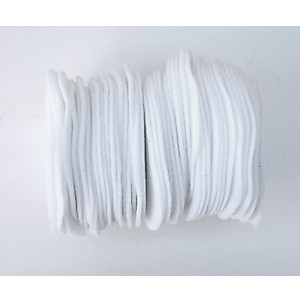 Playfully Ever After White Craft Felt Circles (2 Inch - 44pc)