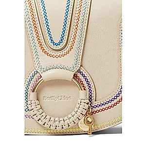See by Chloe Hana Small Suede & Leather Crossbody Cement Beige One Size