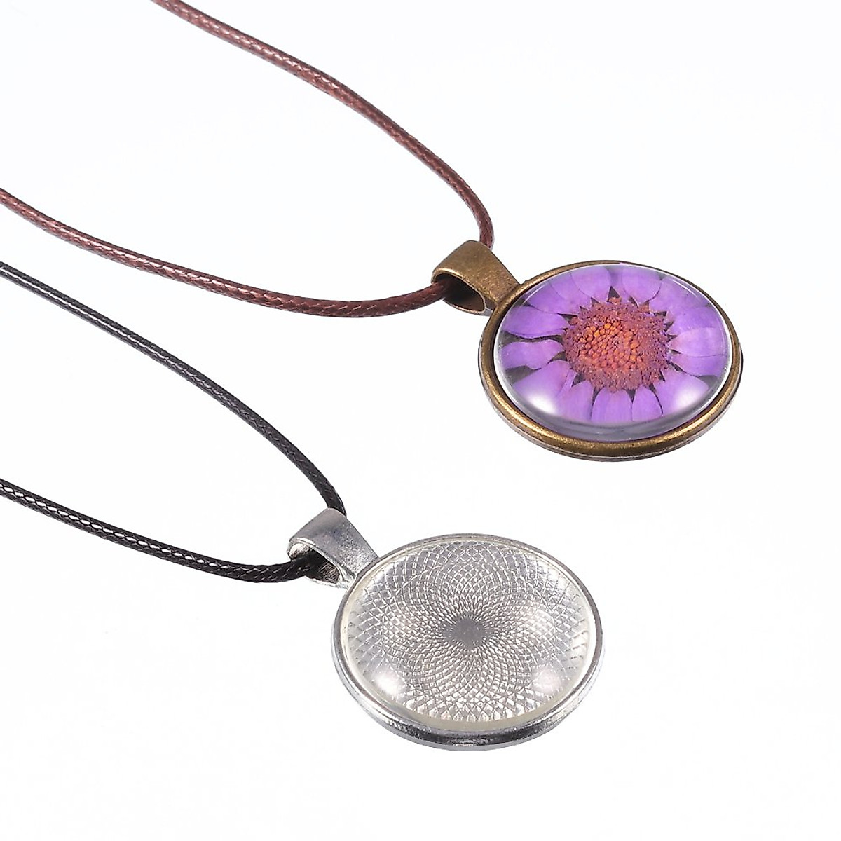 HAUTOCO 60 Pieces Glass Dome Cabochons Clear Round Cabochons Tiles, Non-calibrated Round 1 inch/25mm for Cameo Pendants Photo Jewelry Necklaces