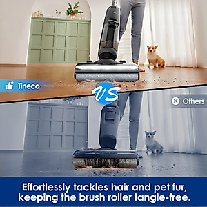 Tineco Floor ONE S7 PRO Cordless Wet Dry Vacuum Cleaner, Smart Floor Cleaner Mop for Hard Floors, Long Run Time, Dual-Sided Edge Cleaning, Self-Cleaning, Centrifugal Drying Process