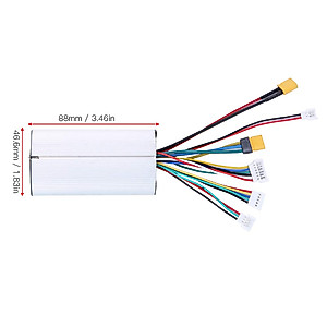 Alomejor E Bike Motor Controller 24V 250W Electric Scoooter Motor Display Controller Kit with LCD Display Panel (Controller + Throttle + Brake)