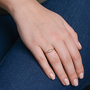 Kooljewelry 14k Yellow Gold Geometric Ring (size 8)