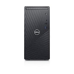 Dell Inspiron 3891 Compact Desktop Computer Tower - Intel Core i5-10400, 16GB DDR4 RAM, 256GB SSD + 1TB SATA HDD, Intel UHD Graphics 630 with Shared Graphics Memory, Windows 10H - Black (Latest Model)