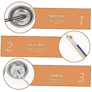 1 Set Figure Coloring Tool Miniature Paints Tools Watercolor Brush Set Oil Painting Micro Paint Brushes Paint Mixing Cups Painting Brush Figure Supply Figure Accessory