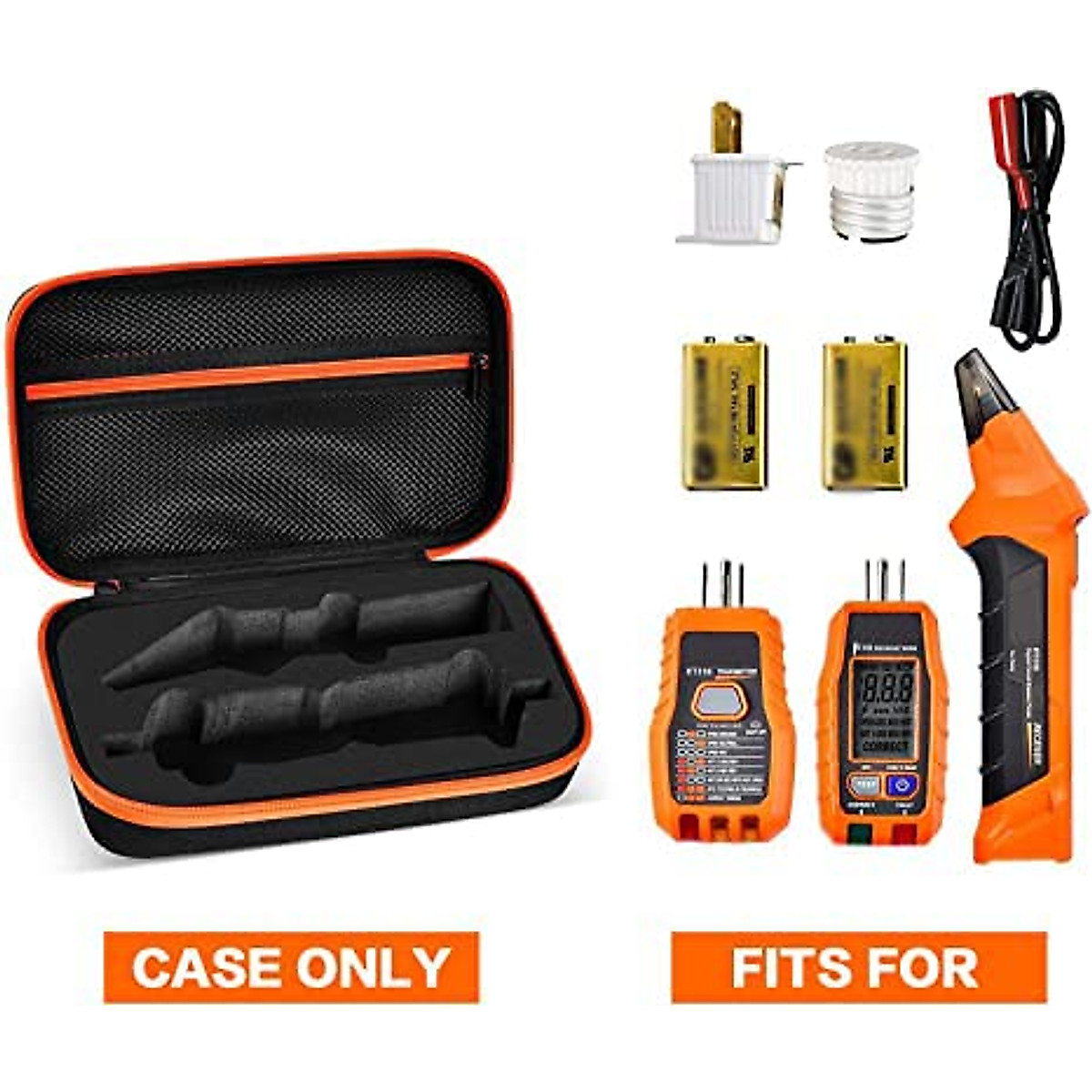 Storage Case for Klein Circuit Breaker Finder, Outlet Repair Kit & GFCI Tester - Box Only