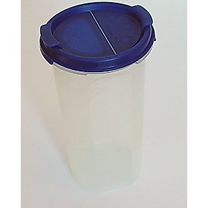 Tupperware Vintage Modular Mate Store-n-shake Container with Blue Lid 22 Ounces
