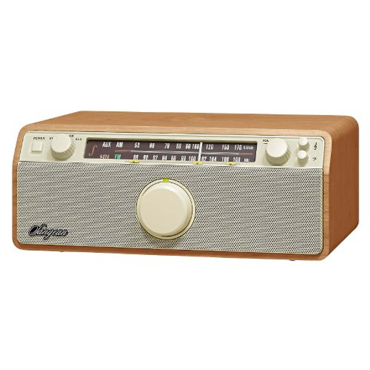 Sangean WR-12 AM/FM/Aux-in Stereo Analog Wooden Cabinet Radio (Walnut)