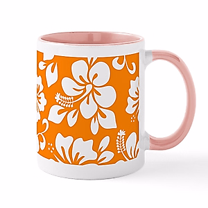 CafePress Orange Hawaiian Hibiscus Mugs Ceramic Coffee Mug, Tea Cup 11 oz